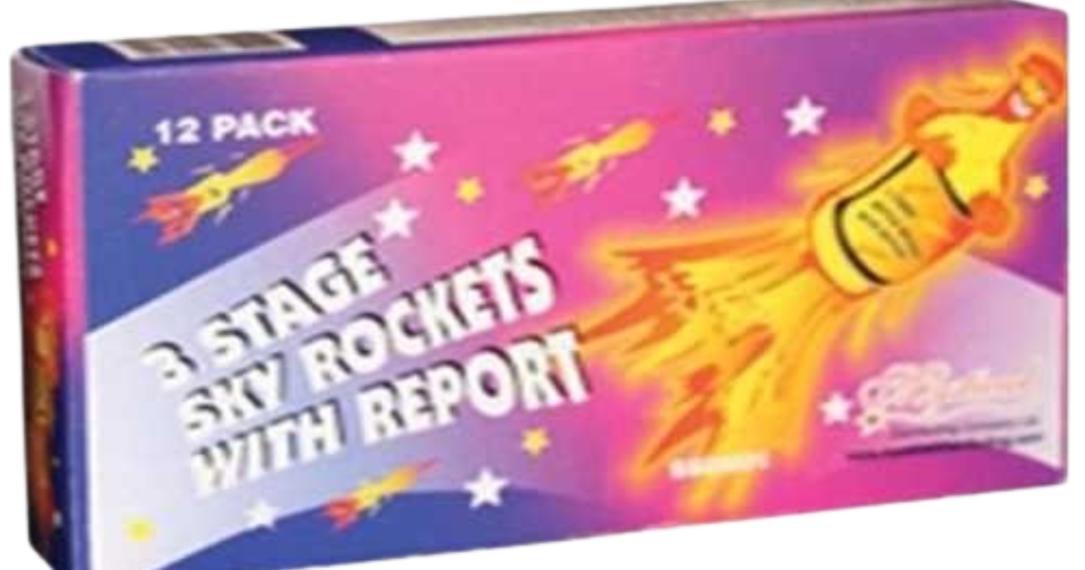 Galaxy Fireworks | 3 Stage Sky Rockets (12 pack)